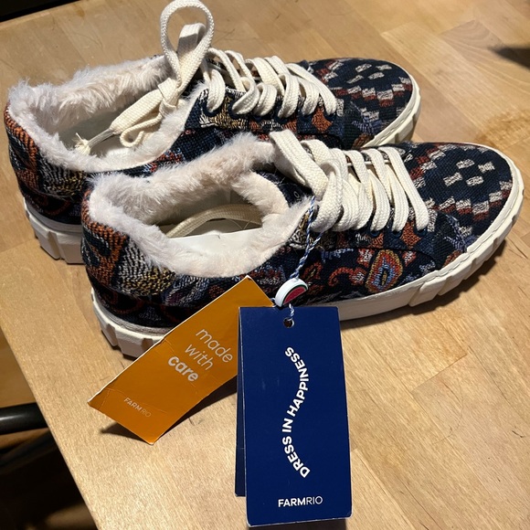 FARM Rio | Shoes | Farm Rio Platform Sneakers Size 8 | Poshmark